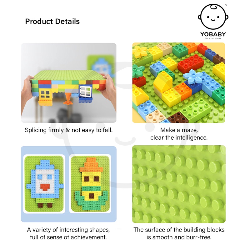Big Building Blocks Base Plate For Kids | Shopee Malaysia