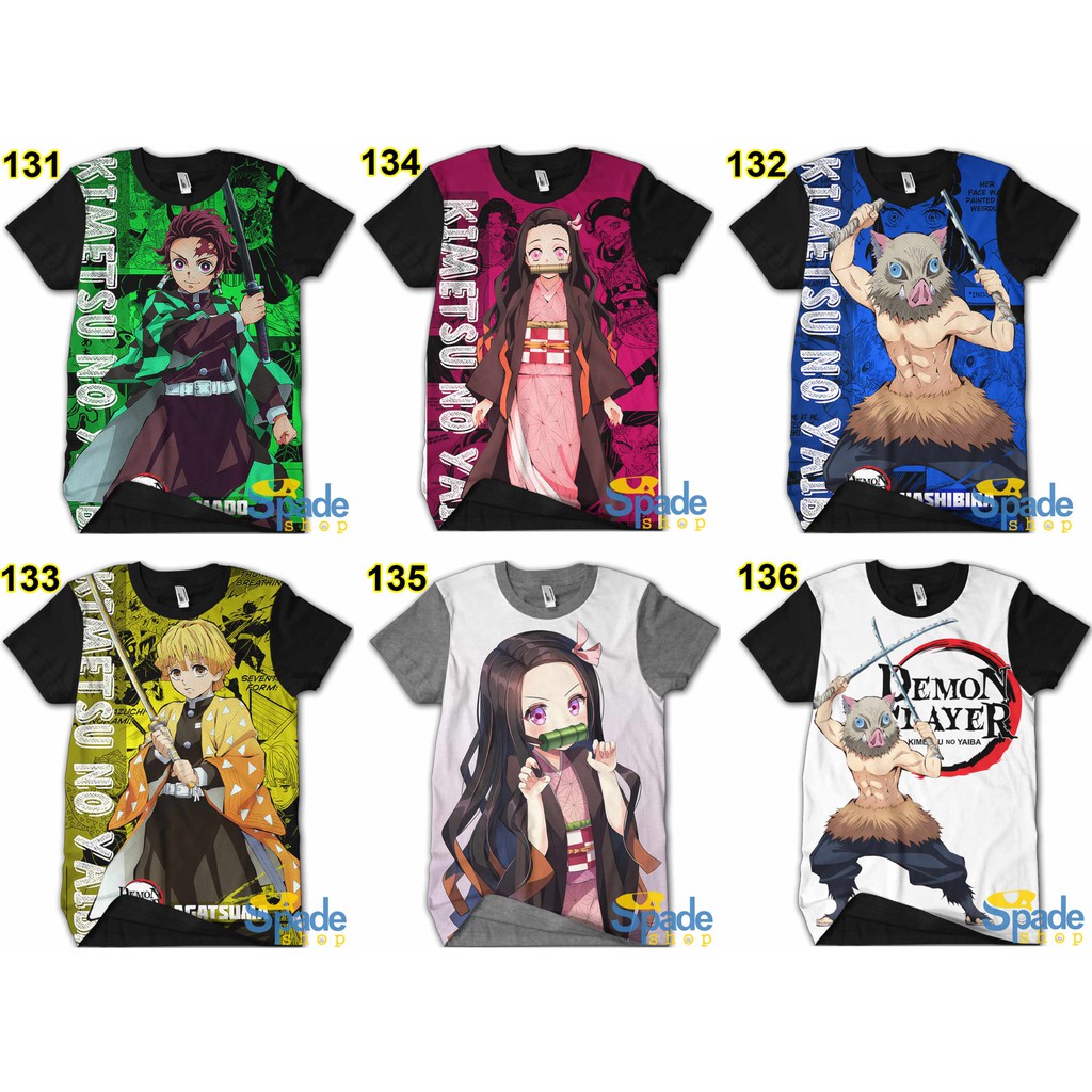 Kimetsu no yaiba tanjiro,inosuke,nezuko,zenitsu demon slayer anime T ...