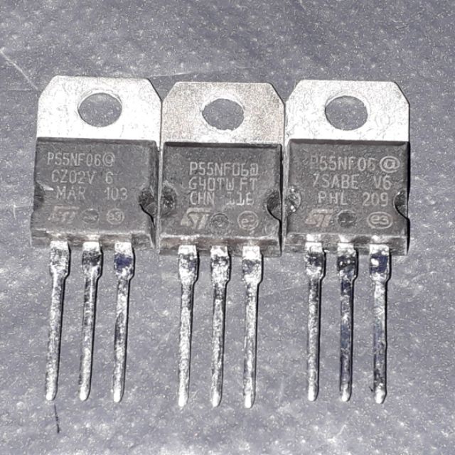 P55NF06 P60NF06 P65NF06 55A 60A 65A 60V N-CHANNEL MOSFET TO-220 ...
