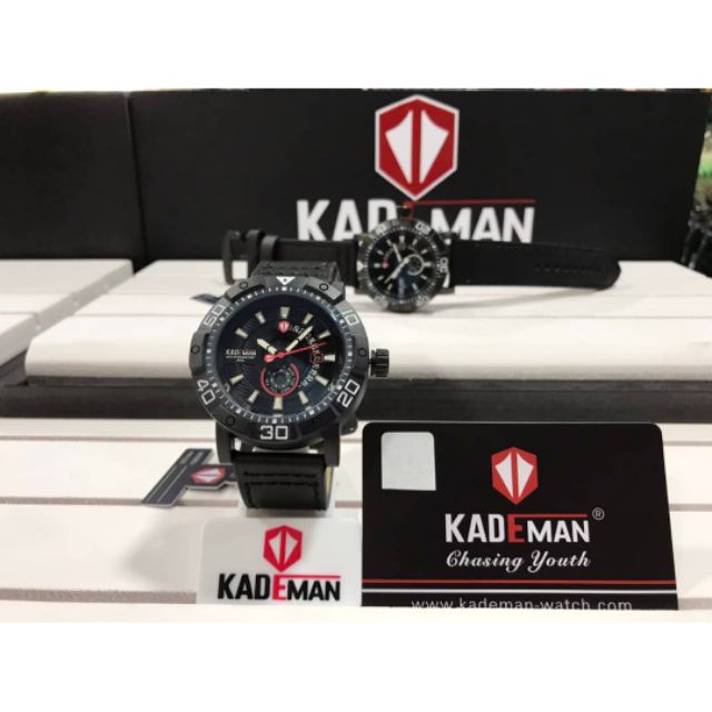 MEN WATCH KADEMAN ORIGINAL (BlackRed) | Shopee Malaysia