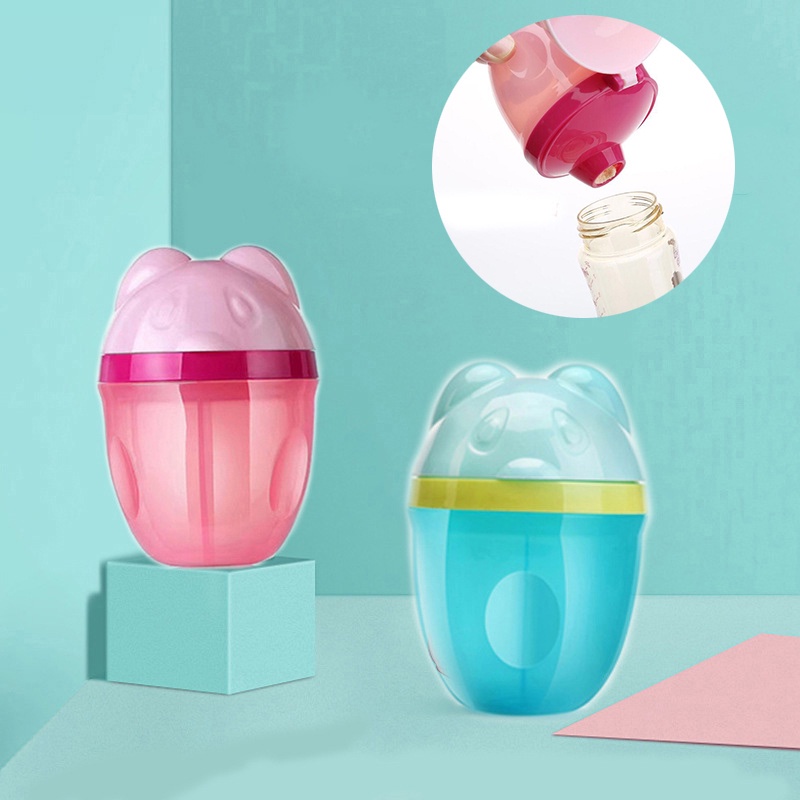 Cute Cartoon Panda Shaped 3 Grids Baby Milk Powder Dispenser Baby Food ...