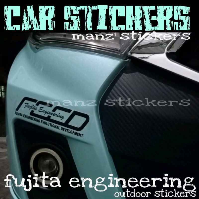 [24 HOURS SHIP] STIKER KERETA FUJITA ENGINEERING (FEED) / CAR STICKER ...