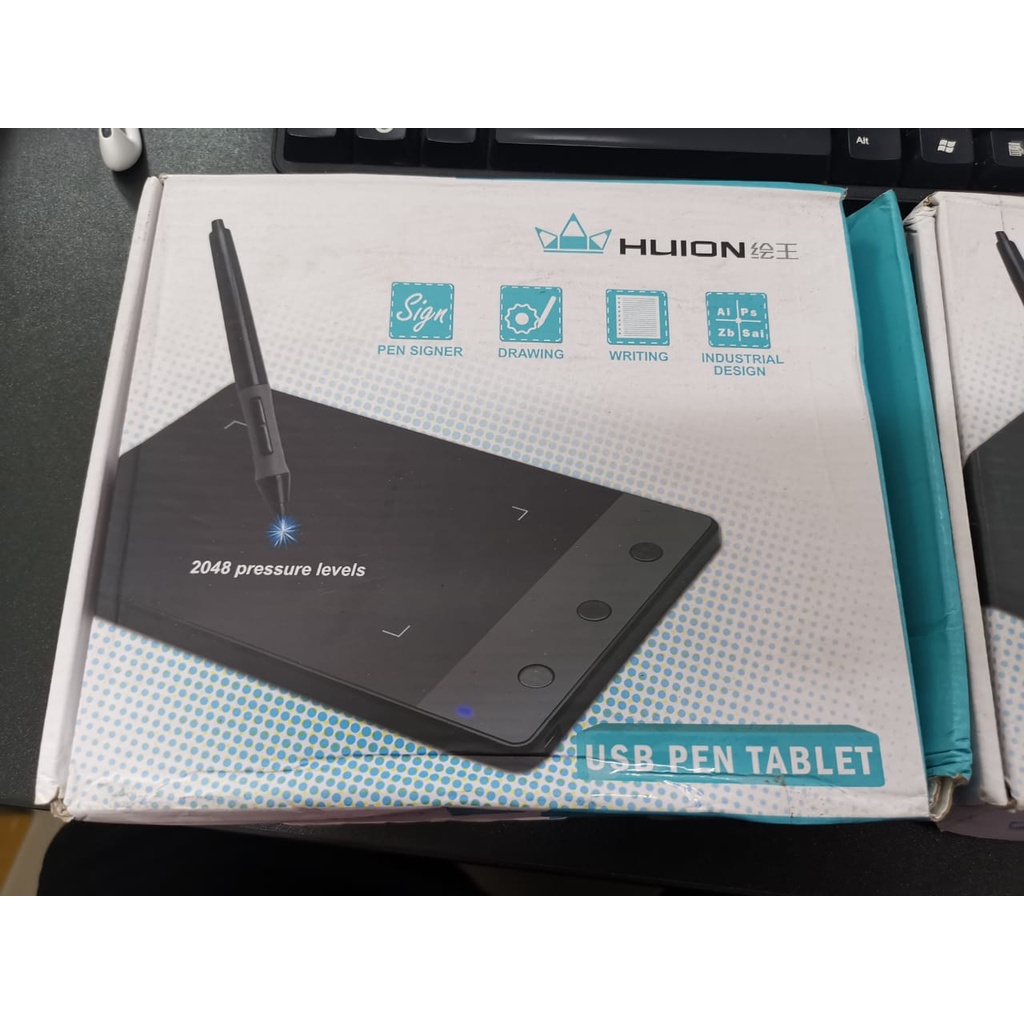 HUION Digital Graphic Drawing Tablet H420 (Box Dented) | Shopee Malaysia