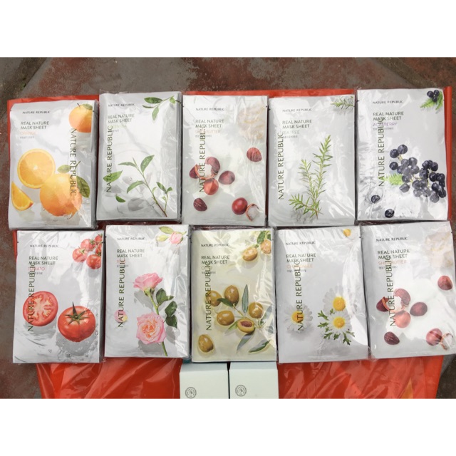 Nature Republic paper mask - Korea (10 pieces) | Shopee Malaysia