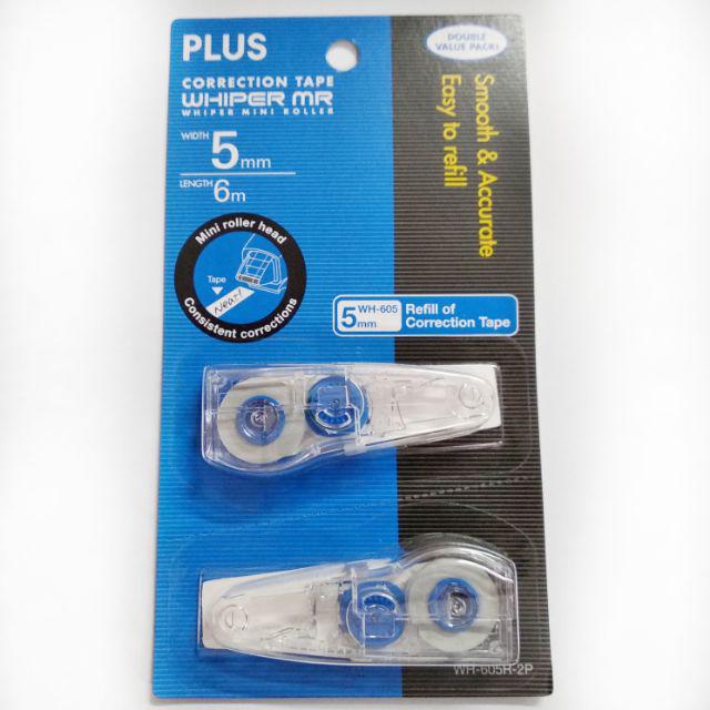 Plus Correction Tape Refillable & Refill 5mm x 6 meter WH605 | Shopee ...