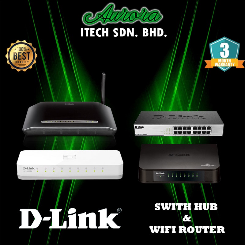 D-LINK SWITCH HUB & WIFI ROUTER ( REFURBISHED ) | Shopee Malaysia