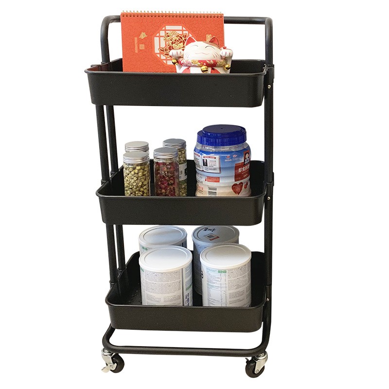 3 Tier Trolley Storage Racks, Office Shelves,Book shelves/Rak Troli 3 ...