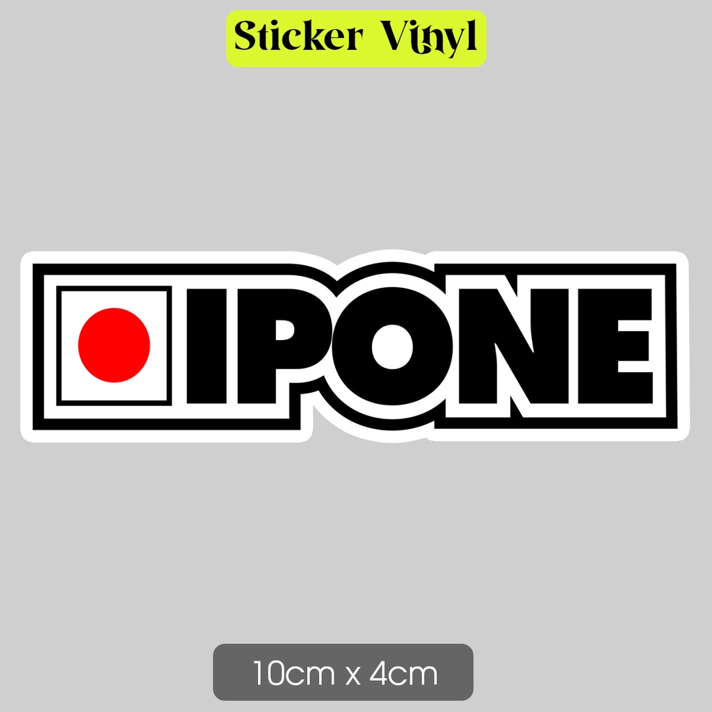 Ipone Oil Logo Sticker Racing Vinyl Sticker Waterproof Unit | Shopee ...