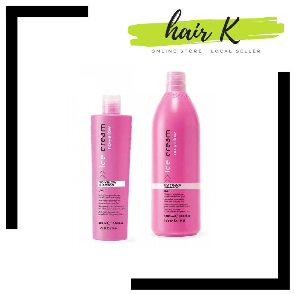 (New Packing) INEBRYA Ice Cream No Yellow Shampoo | Shopee Malaysia