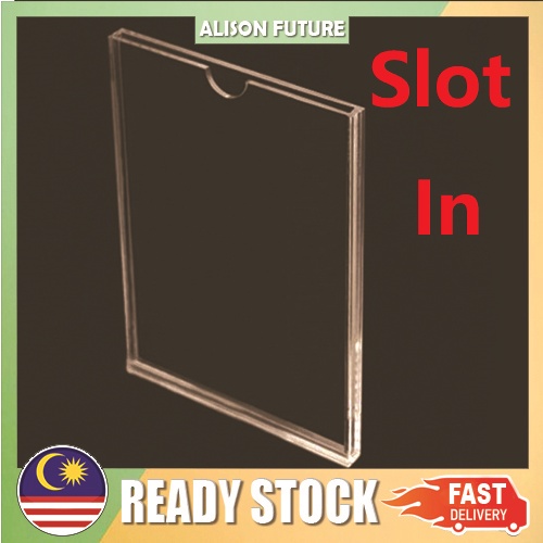 A3 / A4 / A5 / A6 Acrylic Display Slot In Frame Wall-Mounted Display ...