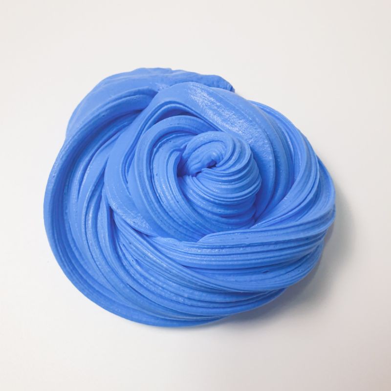 [READY STOCK] Homemade Blue Ultra Stretch Butter Slime 4 oz Floam Airy ...