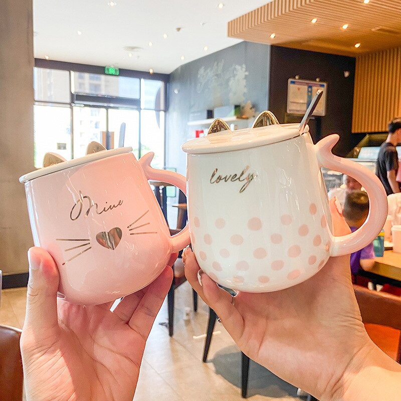 ☄[Creative homeware tea cups, issued on the same day] pink and gentle ...