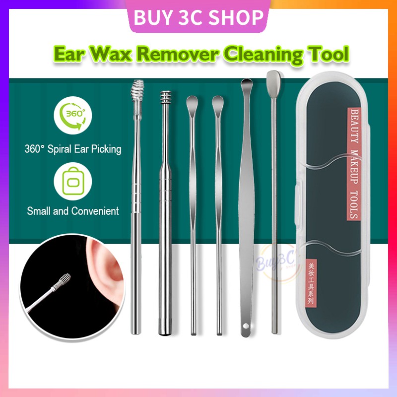 6in1 Set Earpick Ear Cleaner Tool Stainless Steels Ear Wax Picker ...