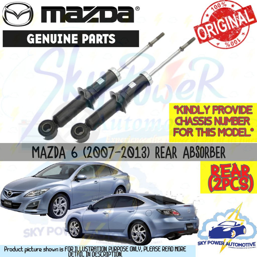 MAZDA 6 (2009-2012) 100% ORIGINAL (GENUINE) SHOCK ABSORBER (REAR 2PCS ...