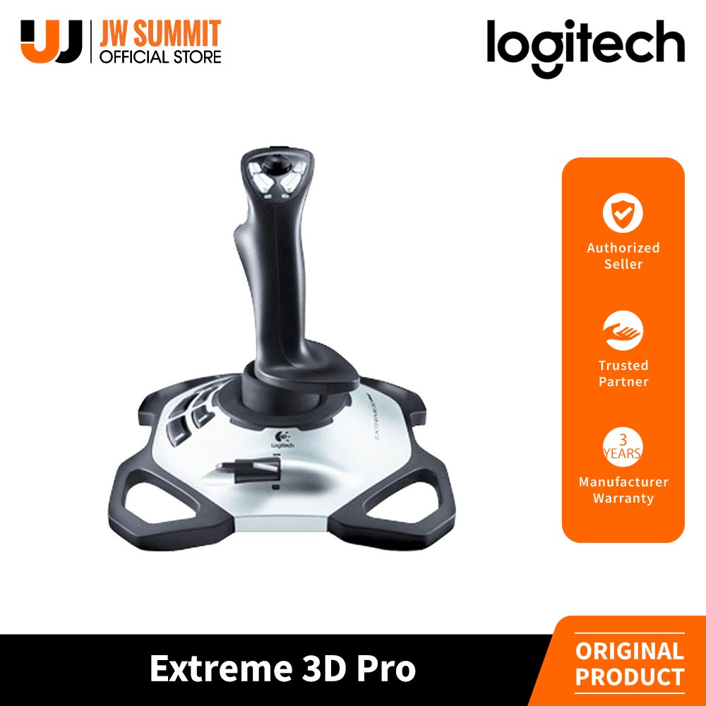 Logitech Extreme 3D Pro Joystick, 12 Programmable Buttons, 8-Way Hat ...
