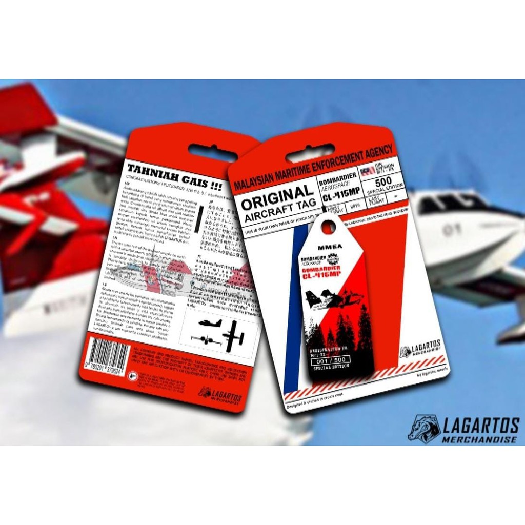 Aircraft Tag Key Plane Royal Malaysian Airforce Edition Unisex Aviation ...
