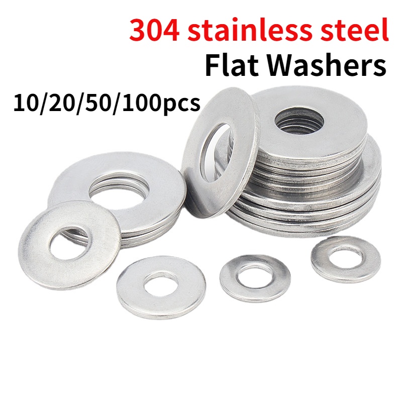 2pcsFlat washer M2-M14 304 stainless steel washer Flat washer | Shopee ...