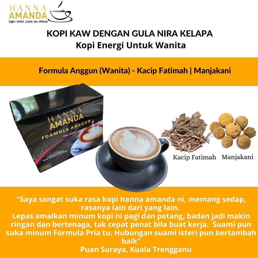 Kopi Tenaga Kaw Dengan Kacip Fatimah Manjakani Buah Cekeli Rahsia ...