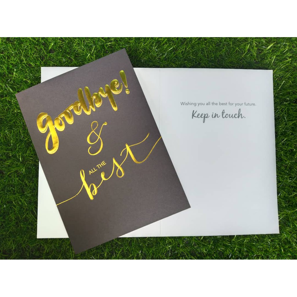 FAREWELL / GOODBYE / KEEP IN TOUCH WISHES CARD | Shopee Malaysia