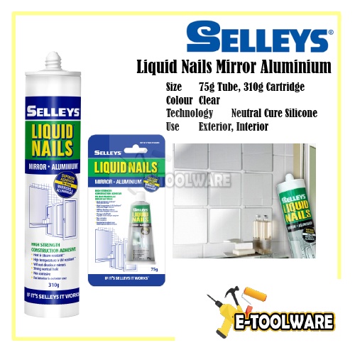 Selleys Liquid Nails Mirror Aluminium Glue Adhesive Shopee Malaysia