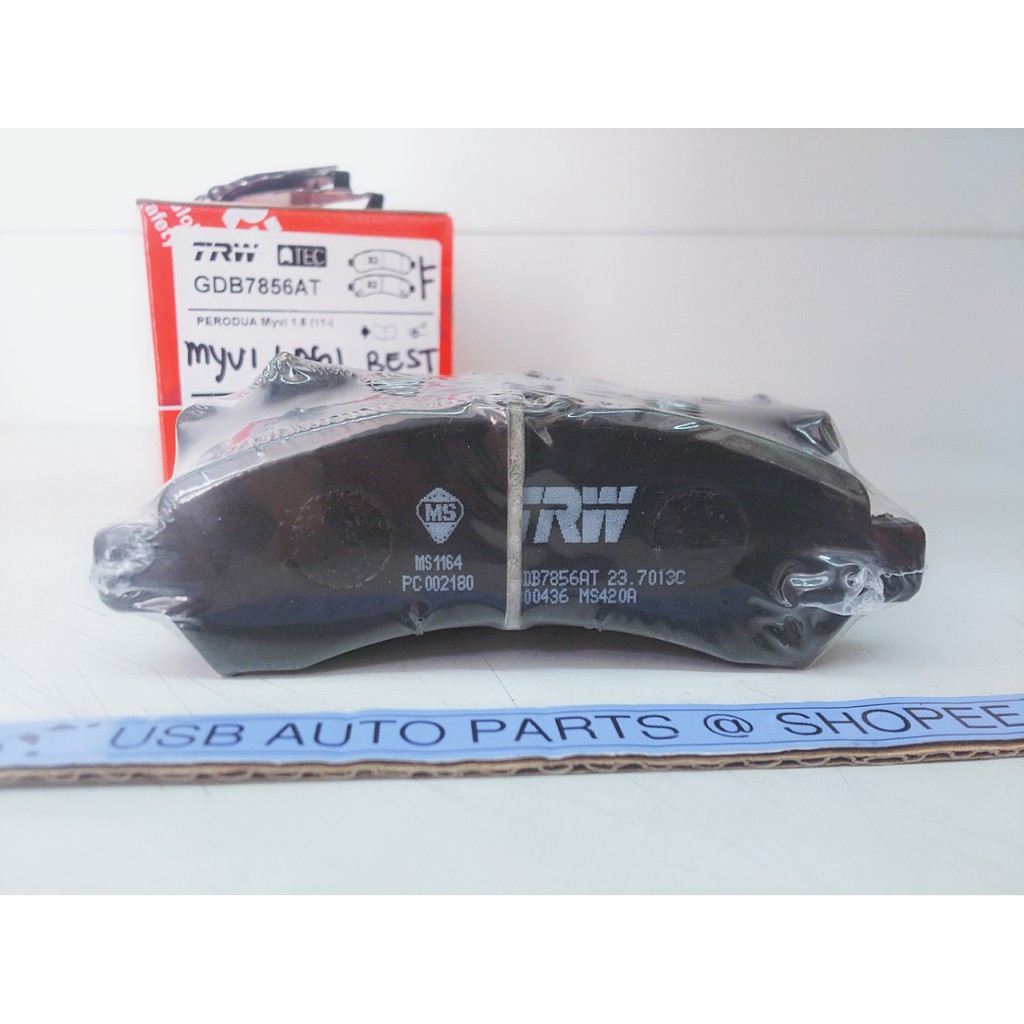 Myvi Lagi Best, Icon, Axia, Bezza TRW Front Disc Brake Pad Depan ...