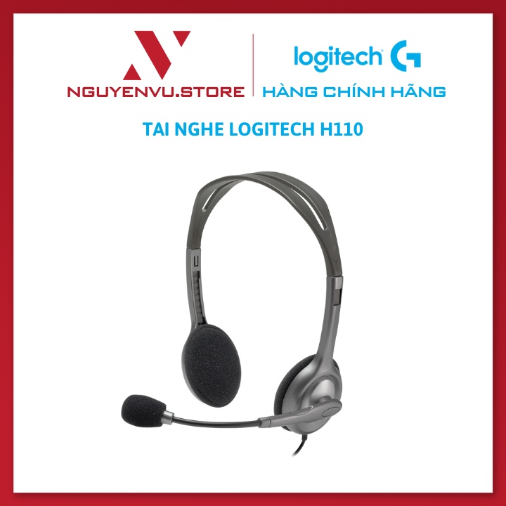 Logitech Office Headset H110 - Genuine Product | Shopee Malaysia