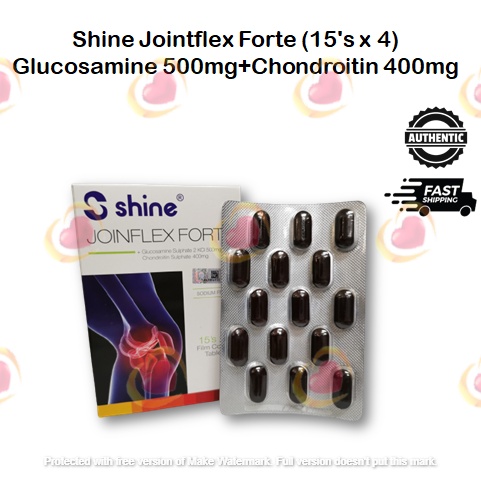 Shine Jointflex Forte (15's x 4) Glucosamine 500mg+Chondroitin 400mg ...