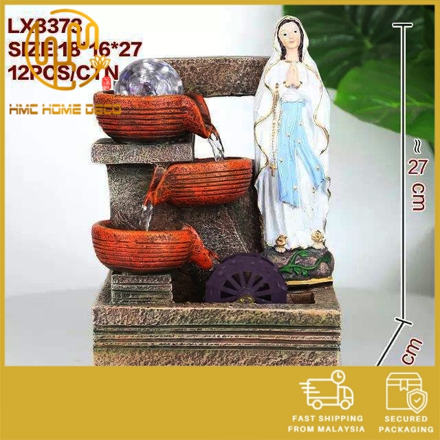 CHRISTIAN WATER FOUNTAIN LX3373 TABLE TOP WATER FEATURES DECORATION ...