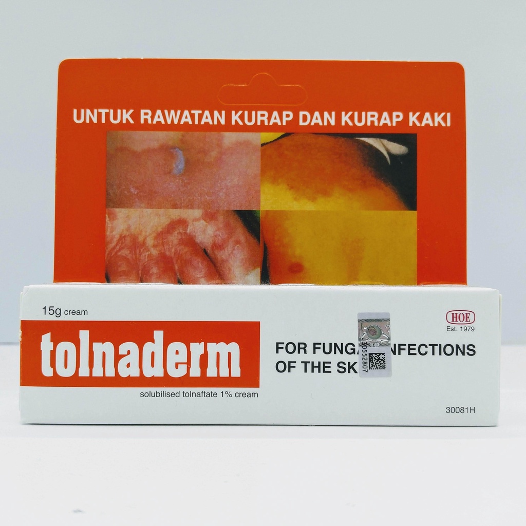 HOE TOLNADERM 1% CREAM 15G FOR FUNGAL INFECTION/ RAWATAN KULIT KURAP ...