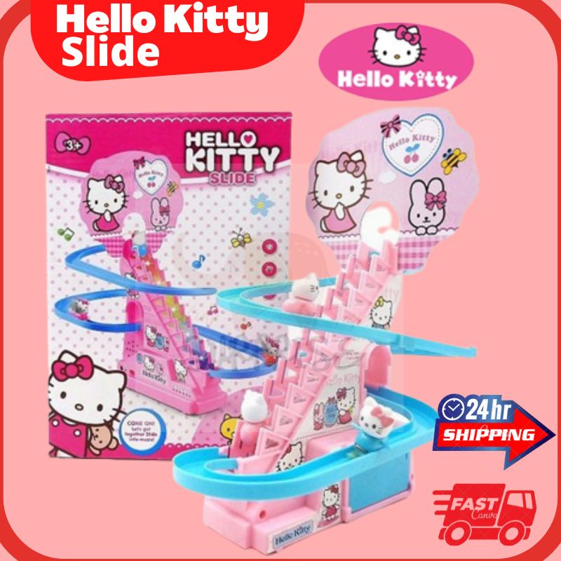 Hello Kitty Climbing Stairs Track Toy Children's Electronic Educational ...