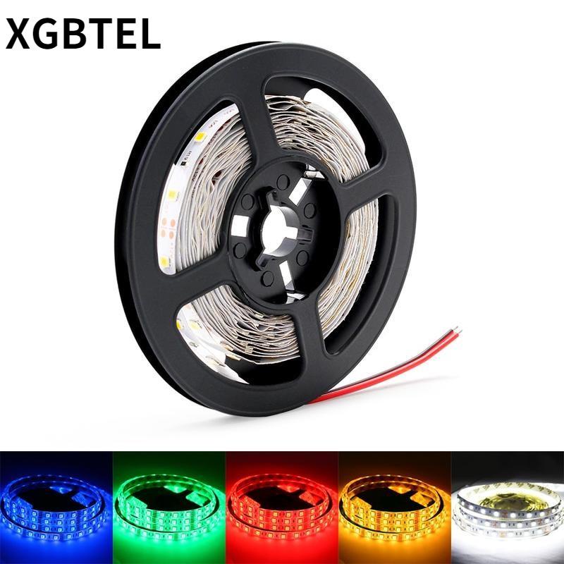 12V LED Lights 12V LED Strip RGB 2835 LED Light Tape RGB IP20 5M 12V ...