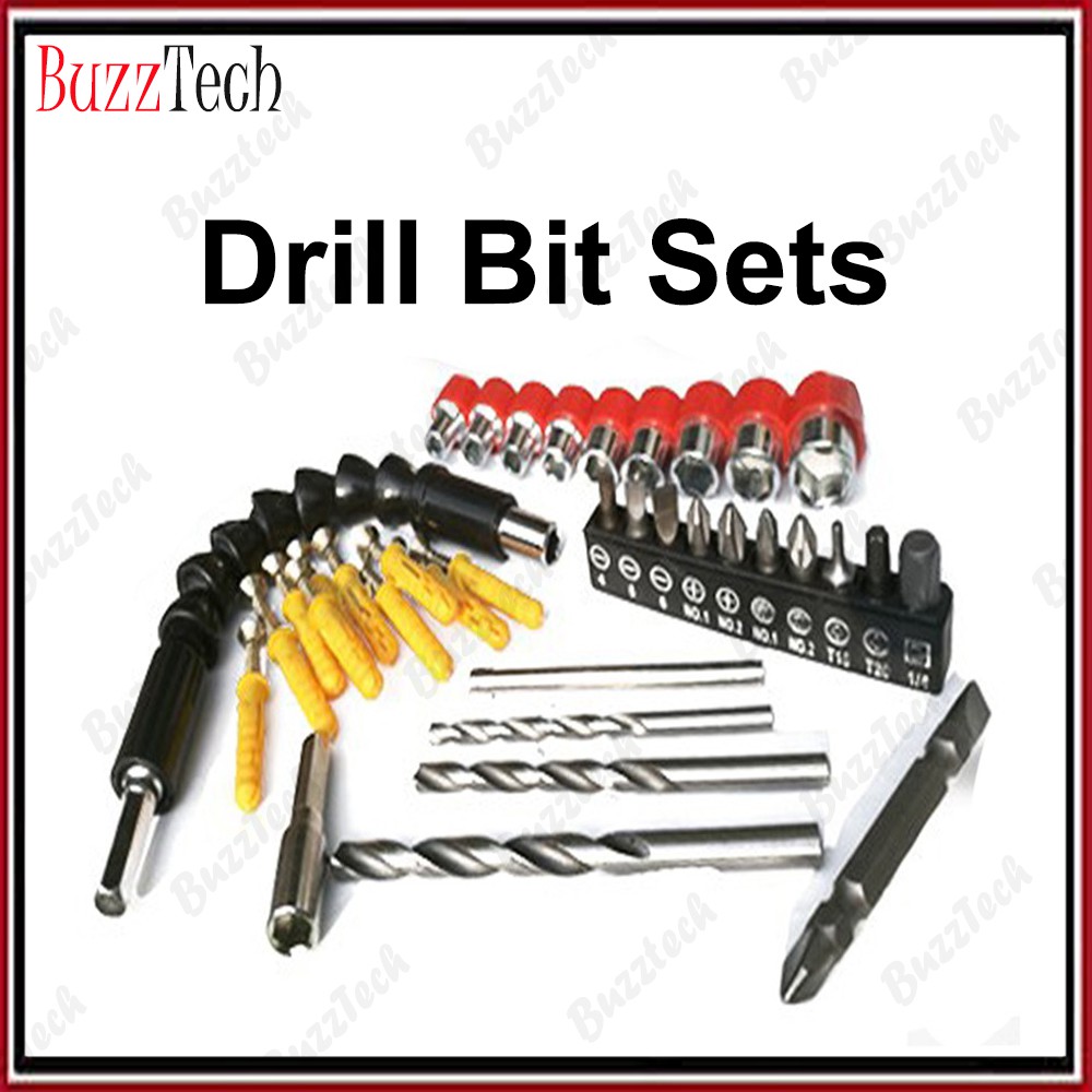 BuzzTech Drill Bit Set Power Drill Bit Set Cordless Drill Bit Set ...