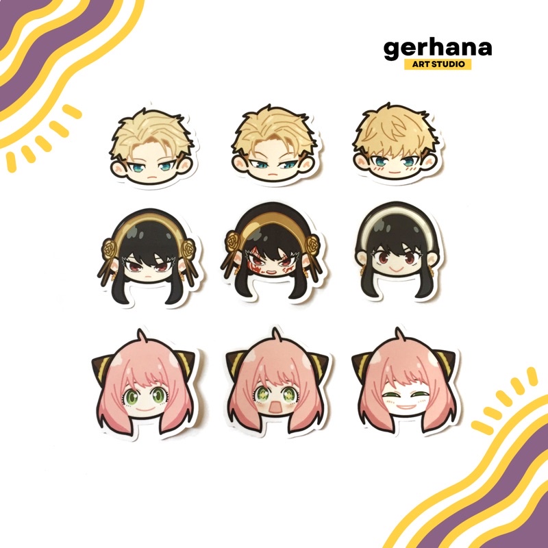 Spy x Family Chibi Sticker | Loid Yor Anya | Shopee Malaysia