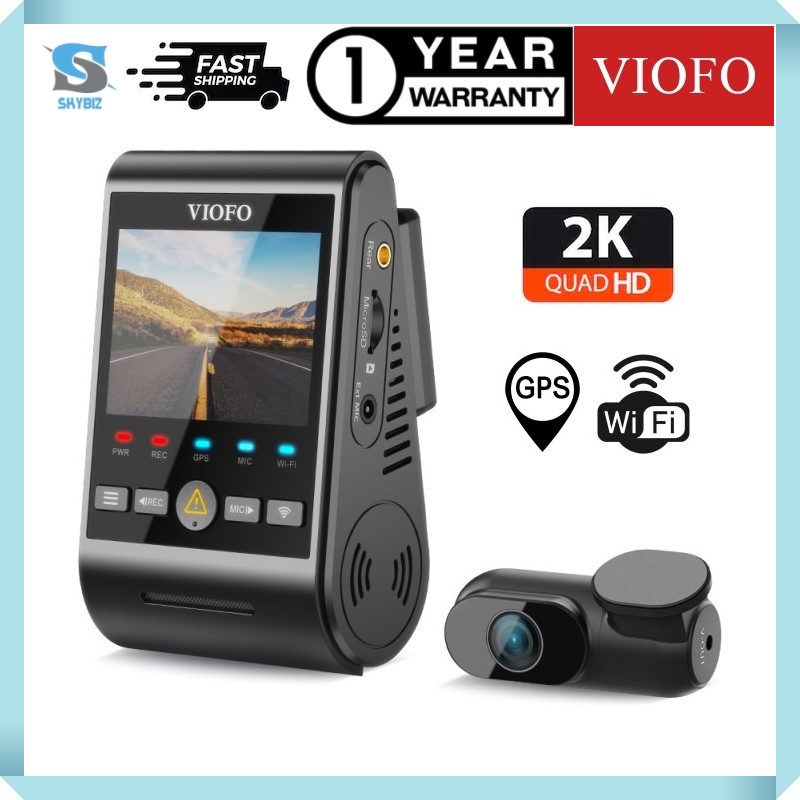 VIOFO A229 DUO 2K 1440P FRONT AND 2K 1440P REAR BUILT-IN 5GHZ WI-FI AND ...