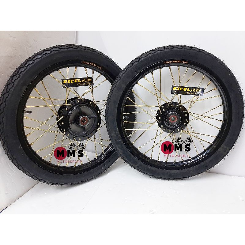 RXZ TAKASAGO EXCEL ASIA ALLOY RIM 160×18, LIDI GOLD ONE SET, HUB SYS ...