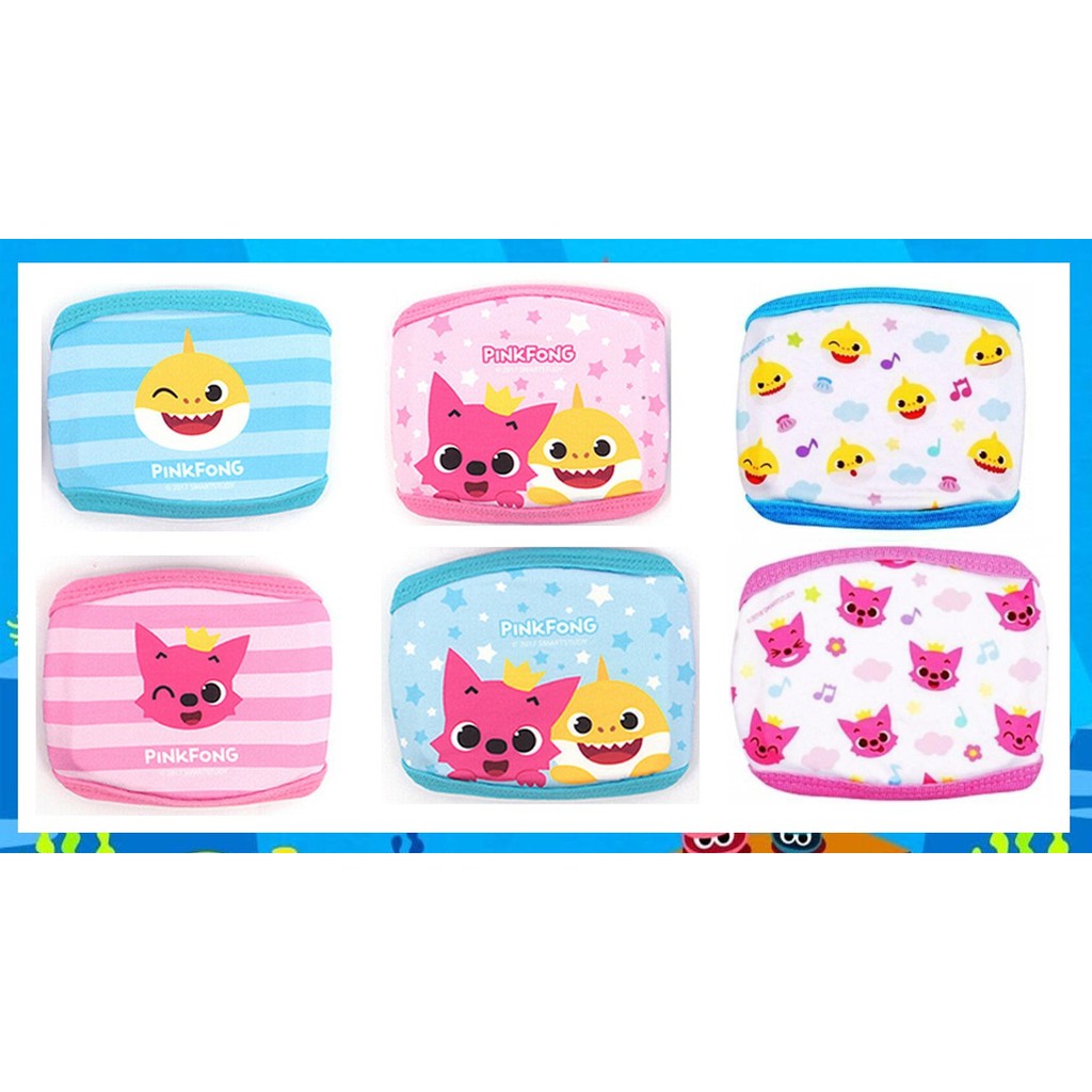 Pinkfong Baby Shark Official- Kids cotton face mask | Shopee Malaysia