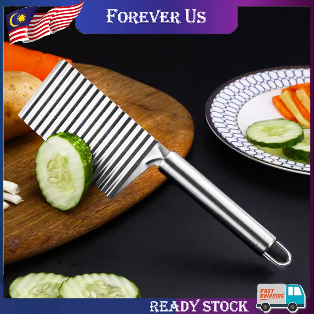 Jelly Potato Vege Cutter Stainless Steel Serrated Blade | Potato Cutter ...