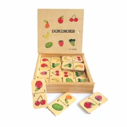 Wooden Dominoes Fruits | Shopee Malaysia