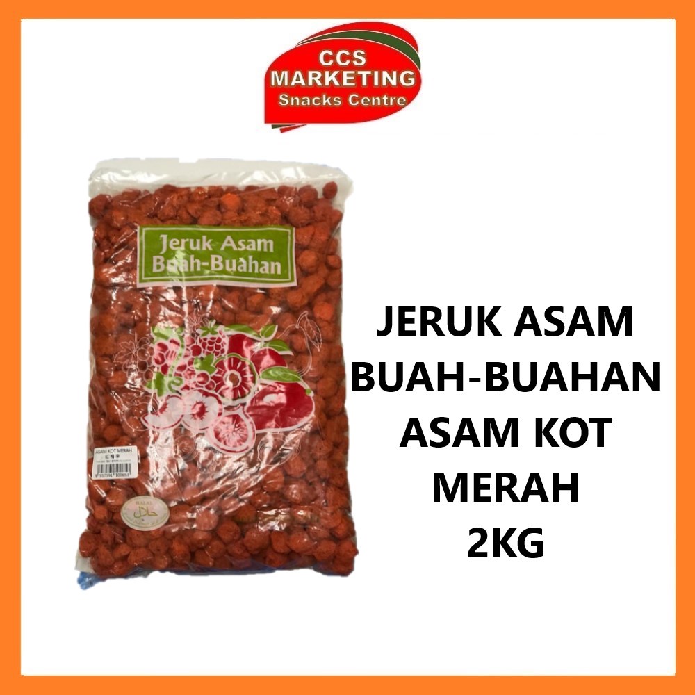 CCS Preserved Fruits Jeruk Asam Buah - Buahan Asam Kot Merah 2KG ...