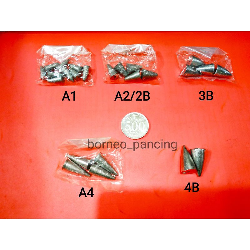 Fishing Lead A1 A2 3B A4 4B | Shopee Malaysia