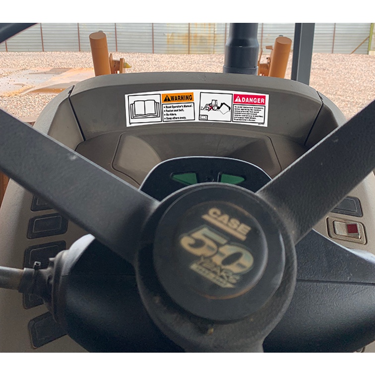 Backhoe Loader Case 580 Warning / Caution / Label Sticker (Single). 99% ...