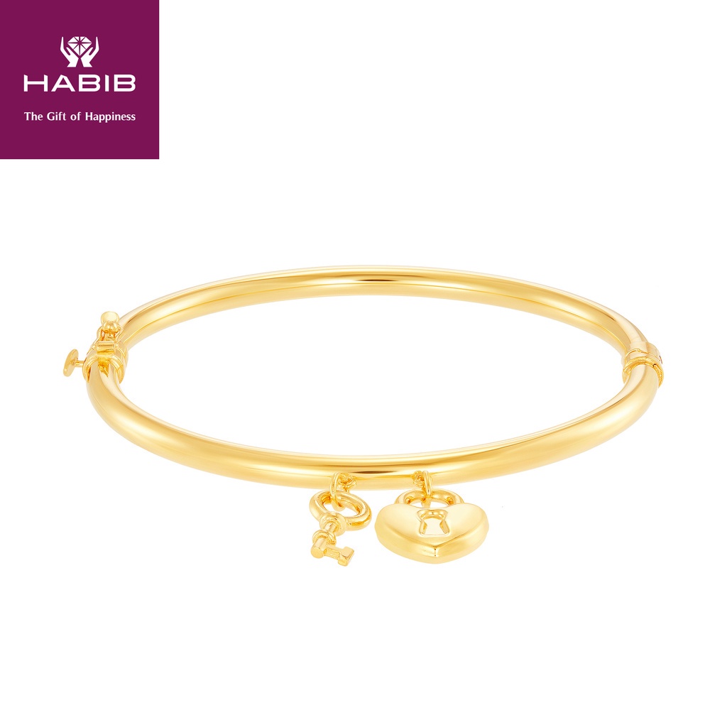 HABIB Oro Italia Maitea Gold Bangle, 916 Gold | Shopee Malaysia