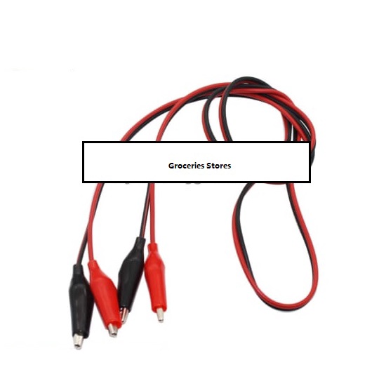 Double Head Crocodile Clip Line Red And Black Clips Crocodile Cable ...