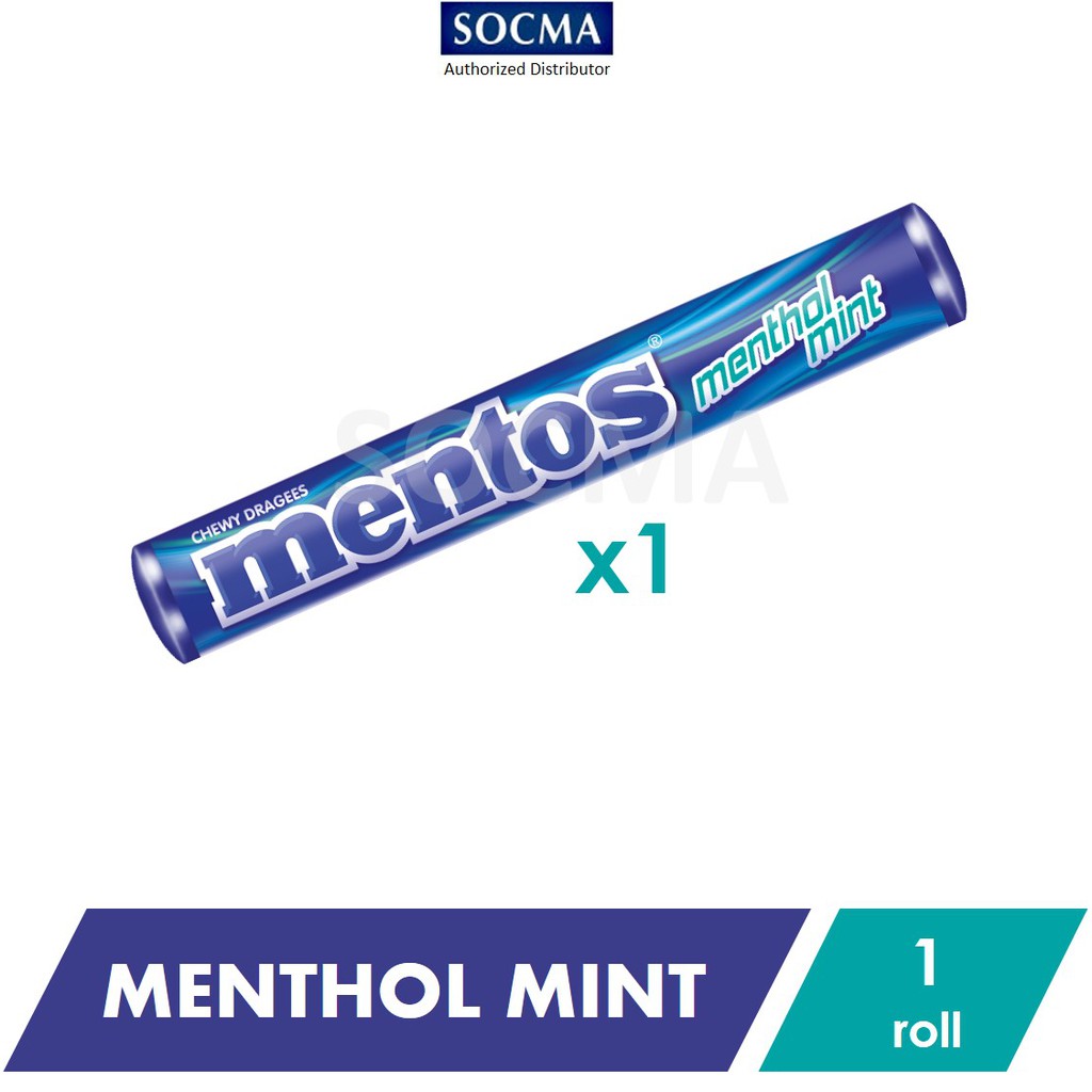 Mentos Roll Menthol Mint 37g [1] | Shopee Malaysia