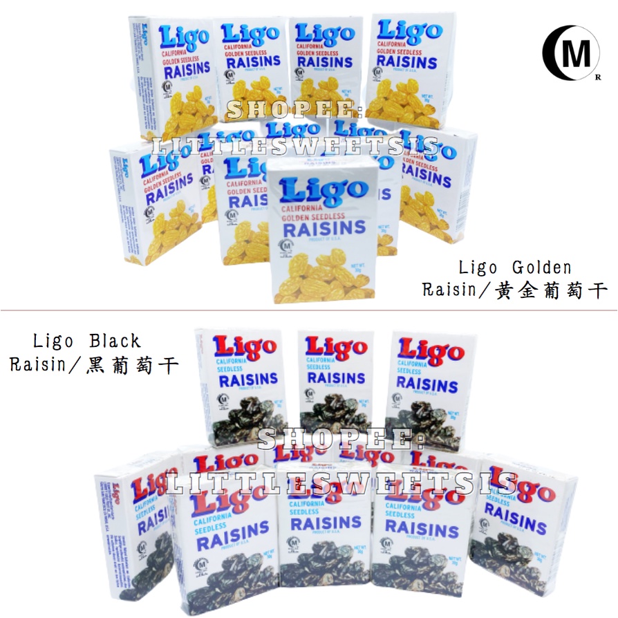 [12'BOXES] LIGO CALIFORNIA GOLDEN / BLACK SEEDLESS RAISIN / 利高葡萄干(HALAL ...
