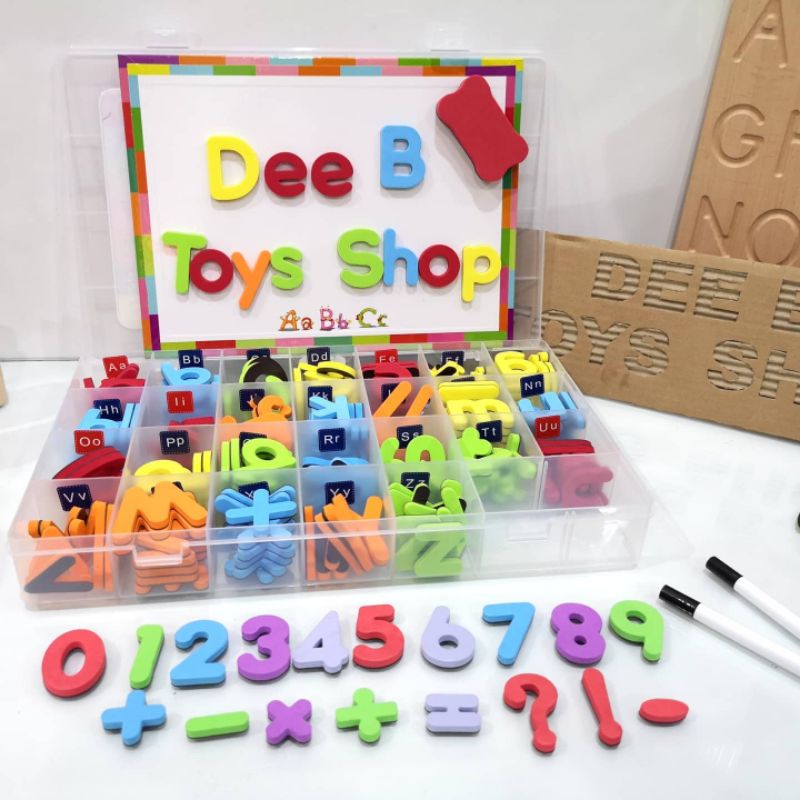 MAGNETIC SPELLING Alphabet (2 sets Capital + 6 sets Small letter ...