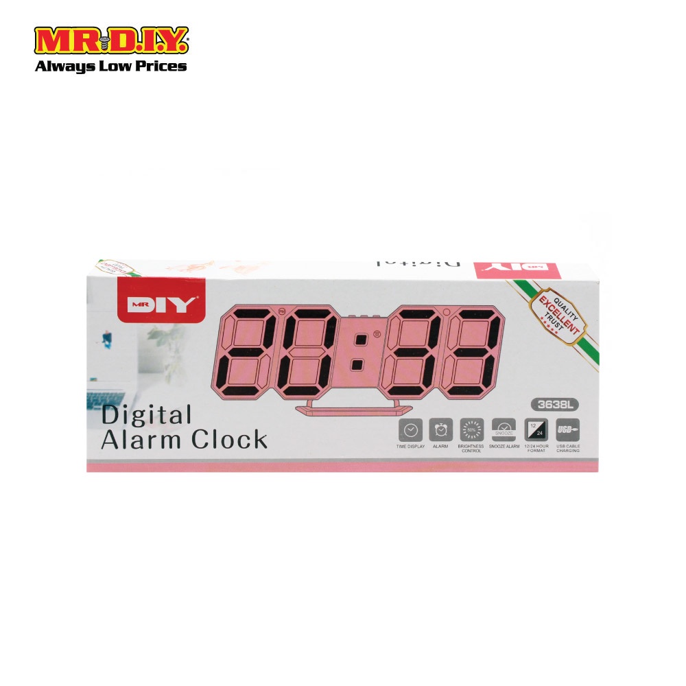 (MR.DIY) Digital Timer & Alarm Clock 3638L | Shopee Malaysia