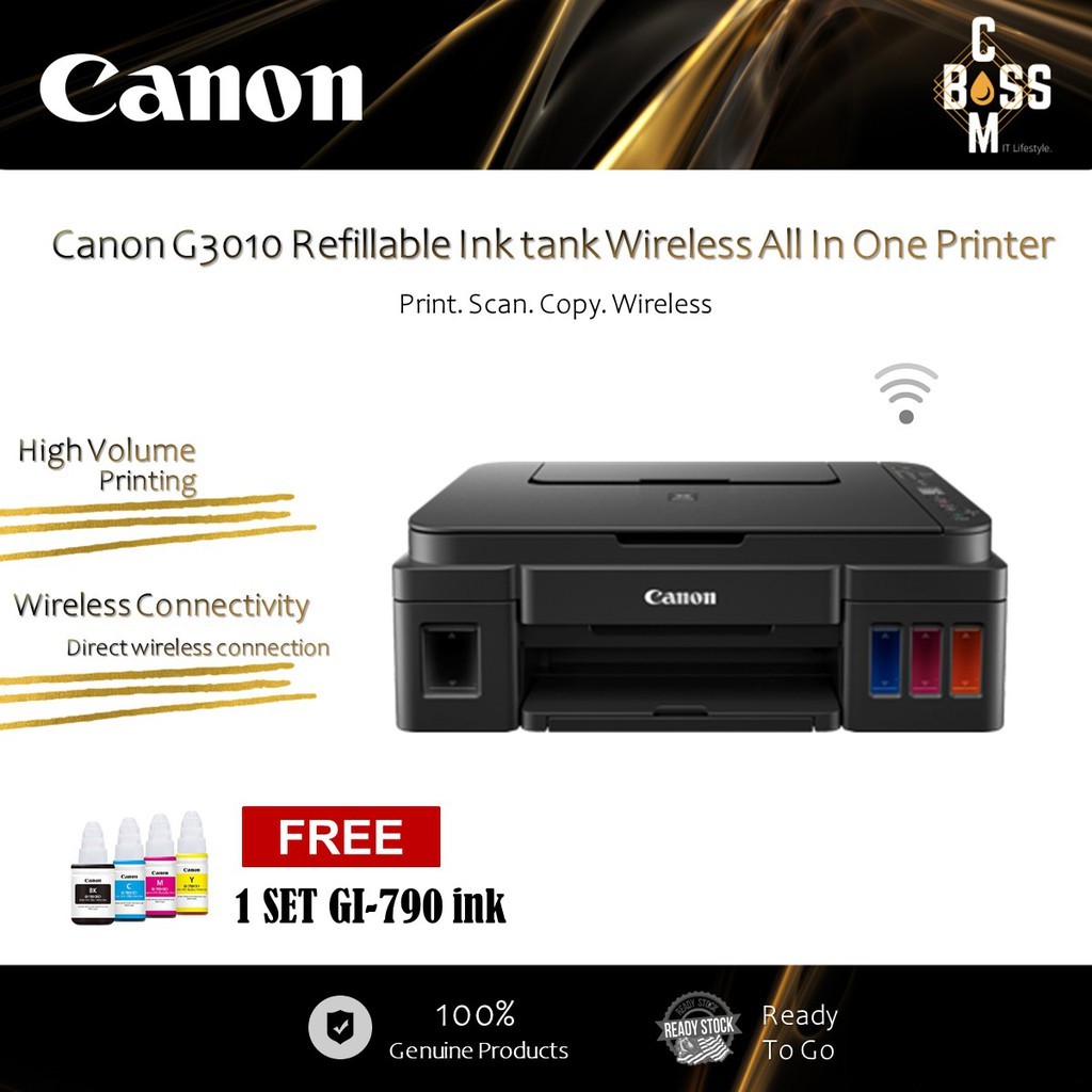 *HOT MODEL* Canon G3010 Refillable Ink Tank Wireless All-In-One for ...
