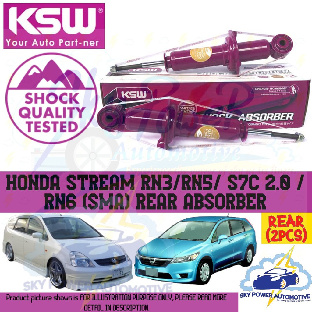 HONDA STREAM RN3/RN5 (S7C) 2.0 / RN6 (SMA) K-SHOWA KSW HEAVY DUTY GAS ...
