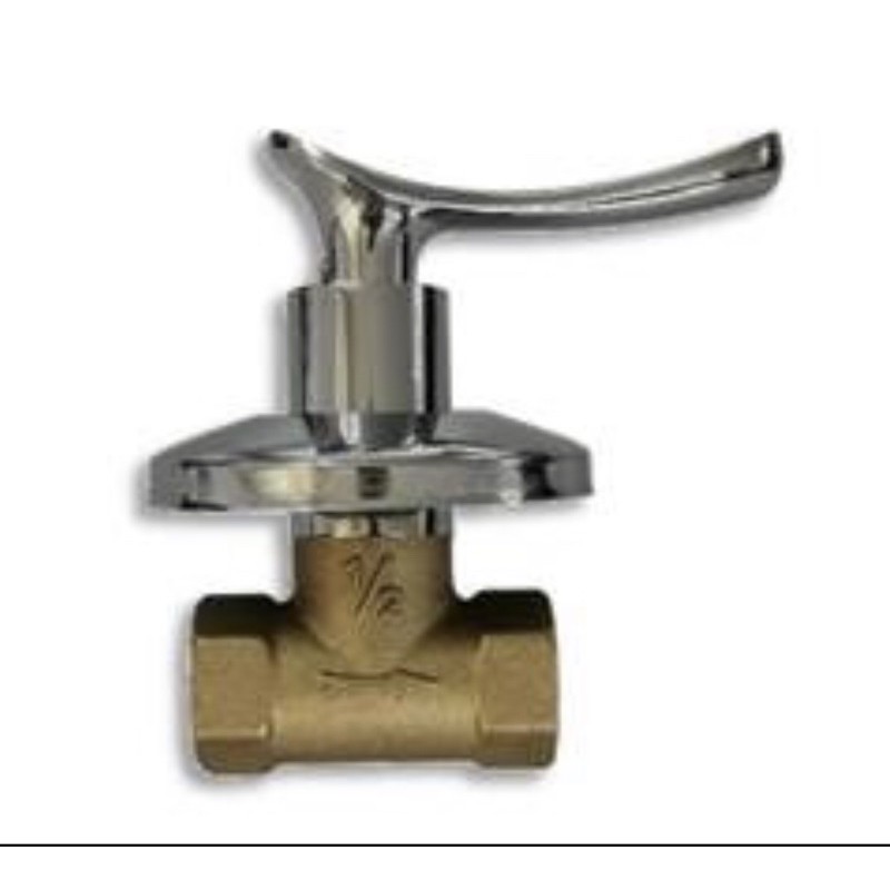 Wall Flange Stopcock Brass Water Tap (Ready Stock) | Shopee Malaysia